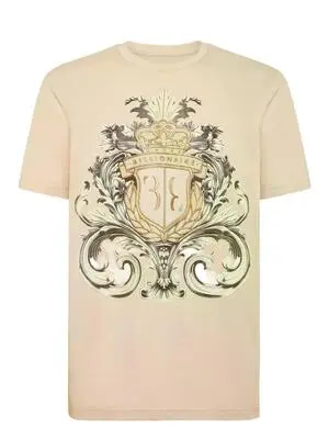 BILLIONAIRE Crest-print T-shirt - Neutrals