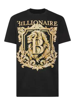 BILLIONAIRE Crest-print T-shirt - Black