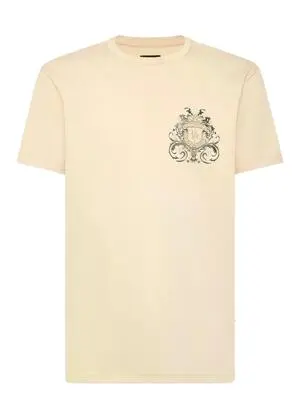 BILLIONAIRE Crest-print T-shirt - Neutrals