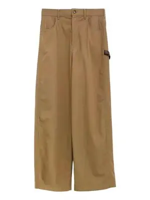 Loewe Logo-patch Trousers - Neutrals