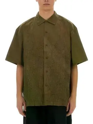 You Must Create Ciders Embroidered Short-sleeves Shirt - Green