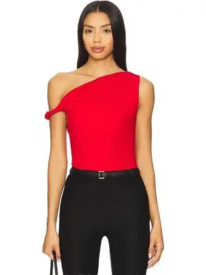 Line & Dot Erina Top - Red