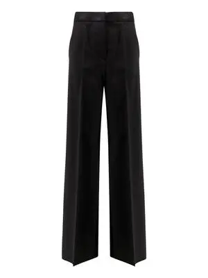 Max Mara Virgin Wool Trousers - Black