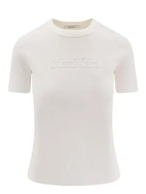 Max Mara Adelio Viscose Blend T-shirt - White