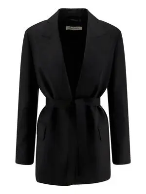 Max Mara Talento Virgin Wool Blazer - Black