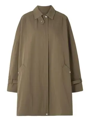 TOTEME Organic Cotton Trench Coat - Brown