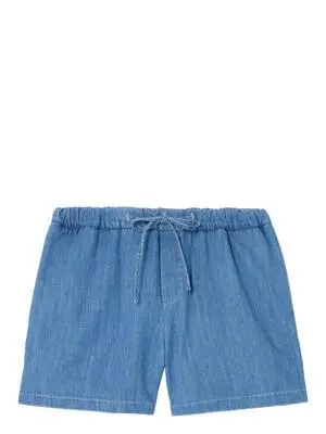 Gucci Cotton-chambray Shorts - Blue