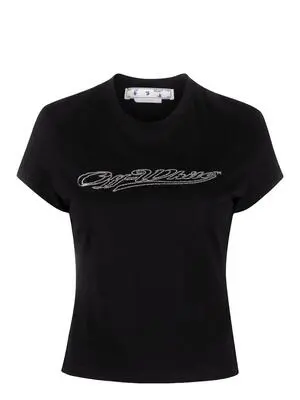 Off-White Logo Print T-shirt - Black