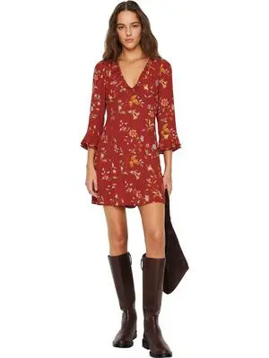 REFORMATION Lyssa Mini Dress Red