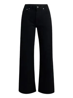 Khaite Dane Wide-Leg Jeans Black