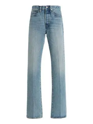 FRAME FRAME X Sotheby's High-Rise Straight-Leg Jeans
