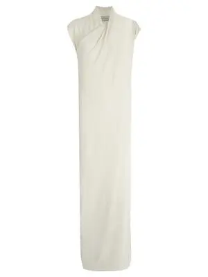 CORTANA Amanita Silk Wrap Maxi Dress - Ivory