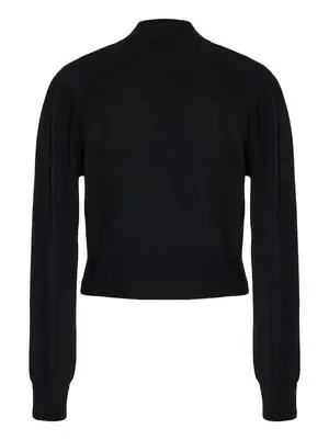 Brandon Maxwell The Aubrey Knit Cardigan Black