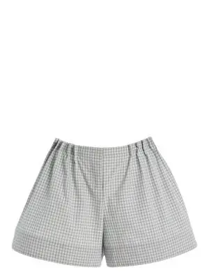 Brandon Maxwell The Lennon Cotton-blend Shorts - Grey