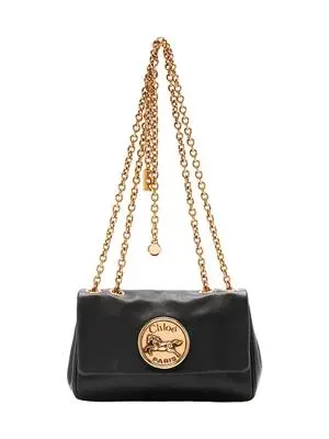 Chloé Grained Leather Shoulder Bag - Black