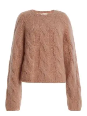 BY MALENE BIRGER Elliot Cable-knit Sweater - Light Pink