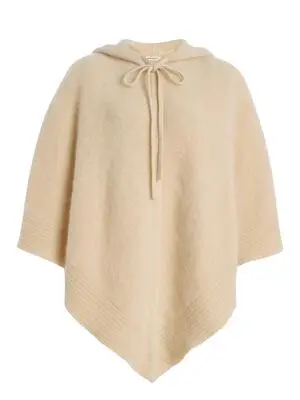 BY MALENE BIRGER By Malene Birger Viggo Hooded Poncho Off-white