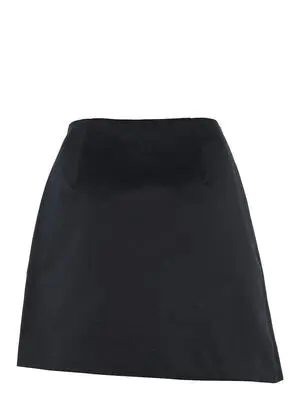 BY MALENE BIRGER Raye Satin Mini Wrap Skirt Black