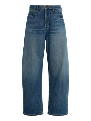 NILI LOTAN Tribeca Mid-Rise Barrel Leg Jeans