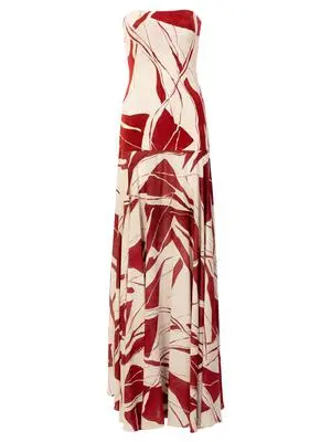 Silvia Tcherassi Muriel Strapless Maxi Dress - Multi