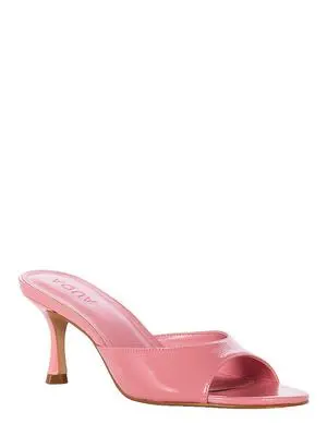 Aqua Shrn Patent Sandals Pink