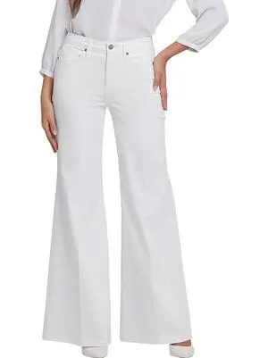 NYDJ Petite Mia Palazzo Jeans - Optic White