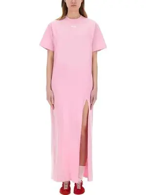 MSGM Split-Hem T-Shirt Dress