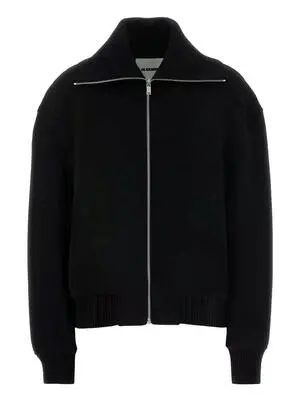 JIL SANDER Zip-front Jacket - Black