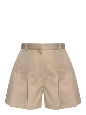 Alexander McQueen Pleated Shorts - Neutrals