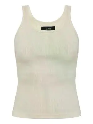Amiri Ribbed Sleeveless Tank Top - Neutrals