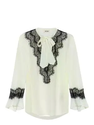 ZADIG&VOLTAIRE Lace-Trimmed Blouse