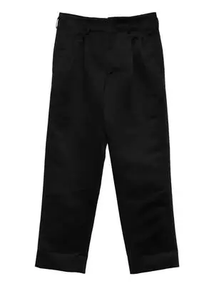 Comme Des Garçons Cropped Tailored Trousers - Black