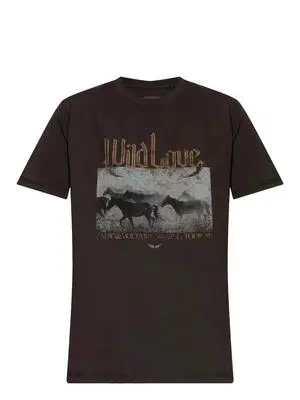 Zadig&Voltaire Graphic-print T-shirt - Brown