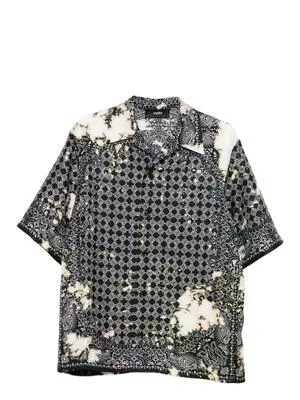 Amiri Silk Bandana-print Shirt - Black