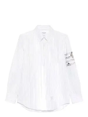 Thom Browne Embroidered-motif Shirt - Neutrals