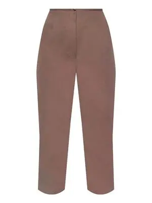 Cult Gaia Tailored Cropped Trousers - Brown