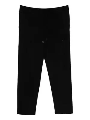 Canali Wool-blend Straight-leg Trousers - Black