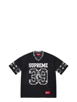 Supreme Bandana Football T-shirt - Black