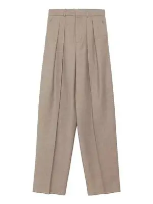 Saint Laurent Wool Trousers - Neutrals