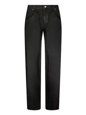 Blumarine Frayed Detailing Jeans - Black