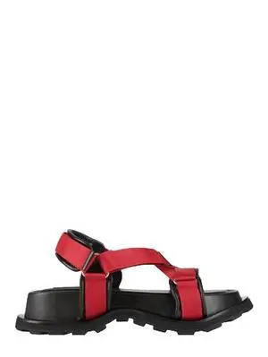 JIL SANDER Sandals Textile Fibers And Leather - Red