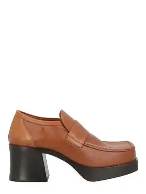Marni MARNI Women's Marigold Leather Platform Loafers Brown