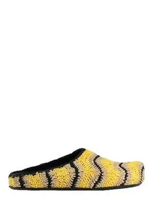 MARNI X NO VACANCY INN Raffia Mules - Yellow