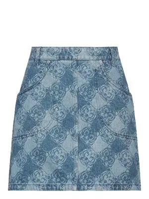 KENZO Denim Flared Skirt