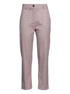 SHIRTAPORTER Tapered Houndstooth Pants - Red