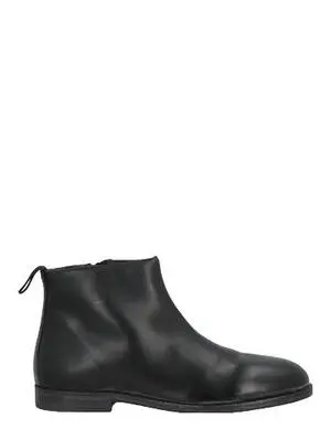 Moma Leather Ankle Boots - Black