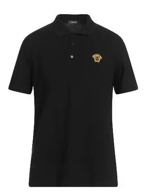 Versace Polo Shirt Size Cotton, Viscose, Polyester - Black