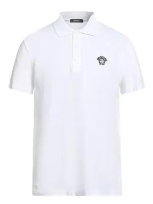 Versace Polo Shirt Size Cotton, Viscose, Polyester - White