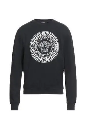 Versace Sweatshirt In Cotton And Elastane - Black