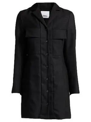 Erika Cavallini Mini Shirt Dress - Black